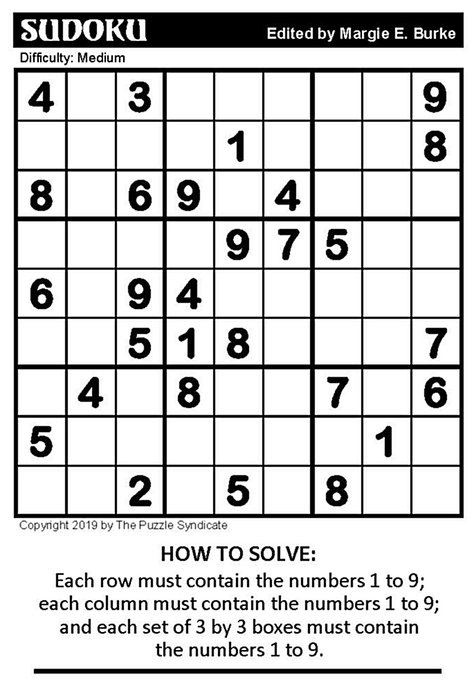 Sample Puzzles | The Puzzle Syndicate